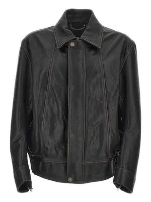 GOLDEN GOOSE GOLDEN GOOSE Nappa Leather Bomber Jacket Multicolor