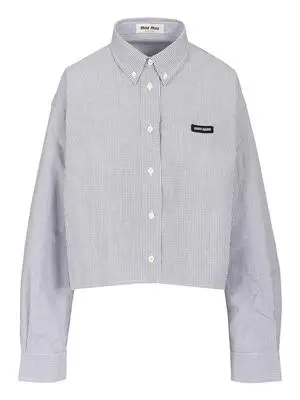 Miu Miu Poplin Shirt - Blue