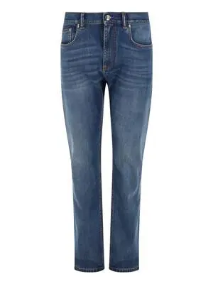 Versace Cotton Denim Jeans - Blue