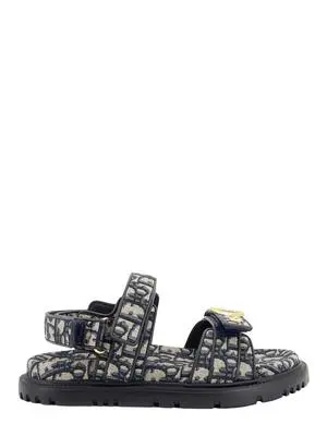 Dior Oblique Jacquard Fabric Sandals - Multicolor