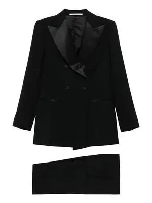 Tagliatore Wool Smoking Suit - Multicolor
