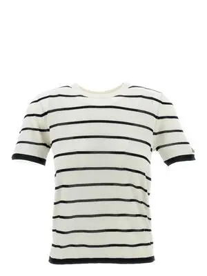 Max Mara Short Sleeve Knit Top - Multicolor