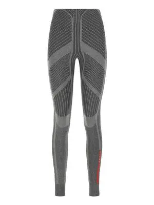 Prada Stretch Polyester Blend Leggings - Gray