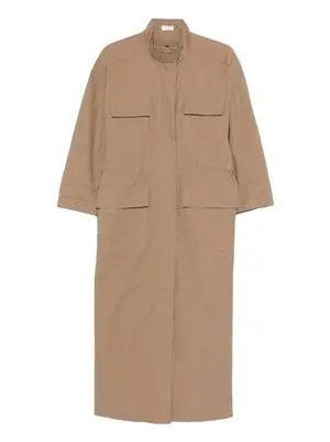 Brunello Cucinelli High Neck Day Dress - Cream