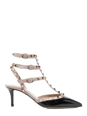 Valentino Garavani Rockstud Patent Leather Pumps - Multicolor