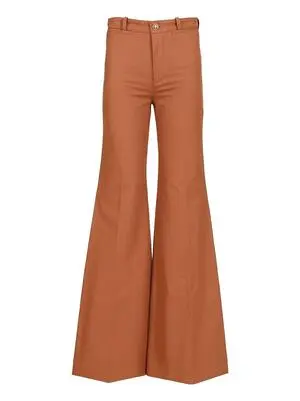 Chloé Flared Trousers - Orange