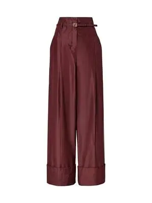 Fendi Taffeta' Trousers - Multicolor
