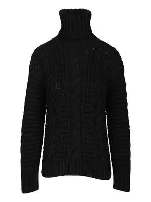 Moncler Virgin Wool Sweater - Black