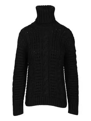 Moncler Virgin Wool Sweater - Black