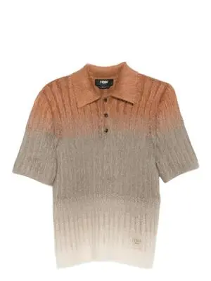 Fendi Polo With Mohair Finish - Multicolor