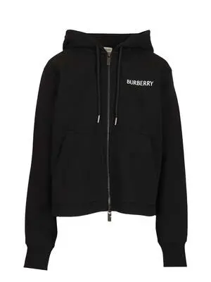 Burberry Cotton Hoodie - Black