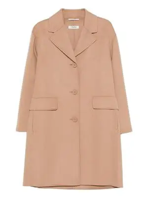 Max Mara Wool Single-breasted Coat - Multicolor