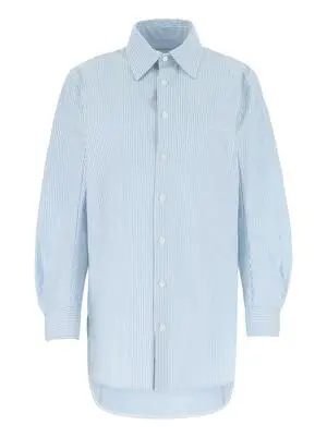 Bottega Veneta Embroidered Cotton Oversize Shirt - Multicolor