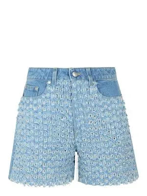 Stella McCartney Light Denim Shorts - Blue