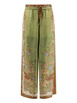 Zimmermann Indra Silk Trousers - Multicolor