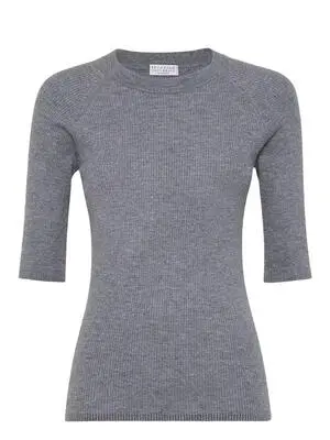 Brunello Cucinelli Brunello Cucinelli Women Cashmere And Viscose Blend Lurex Sweater Multicolor