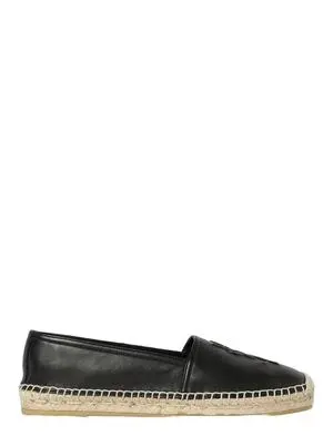 Saint Laurent Lamb Leather Espadrille - Black