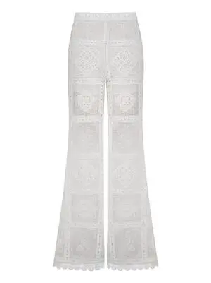 Zimmermann Aster Embroidered Trousers - Multicolor