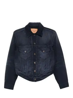 Balenciaga Denim Cotton Jacket - Multicolor