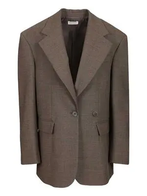 P.a.r.o.s.h Tailored Oversized Jacket - Gray