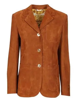 Versace Suede Jacket - Brown