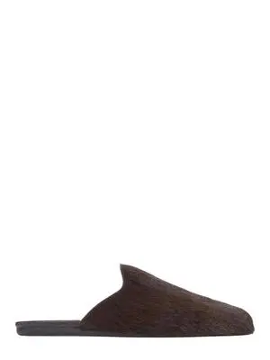 Prada Calf Hair Mules - Brown