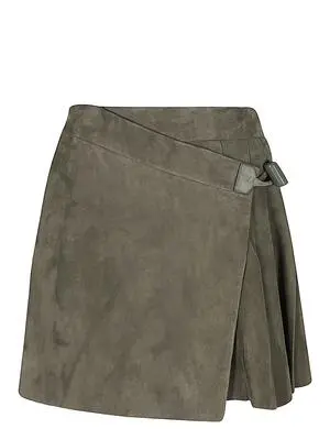 Loewe Suede Mini Skirt - Multicolor