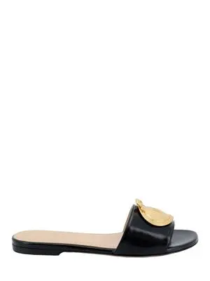 Dior Medaillon Leather Sandals - Multicolor