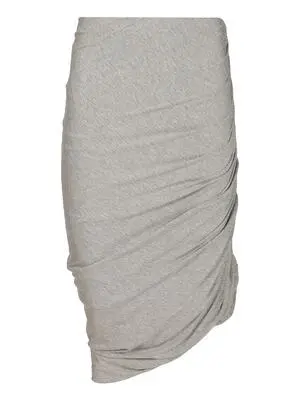 Attico ATTICO Gathered Midi Skirt Gray