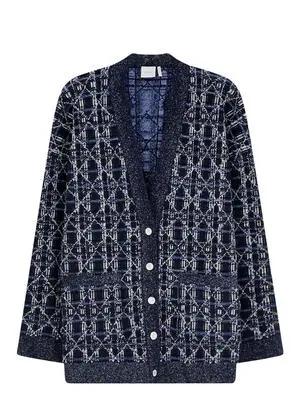 Dior Cannage Oversize Cardigan - Multicolor