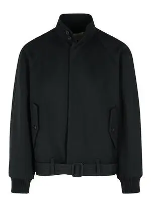 LANVIN Virgin Wool Bomber Jacket - Black