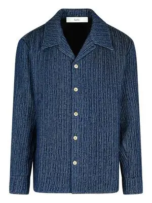 Séfr Wes' Cotton Shirt - Blue