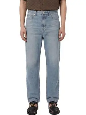 Gucci Stone Washed Denim Jeans - Blue