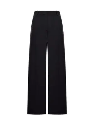 TOTEME Wool Blend Tailored Pants - Black
