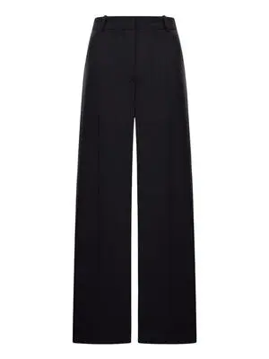 TOTEME Wool Blend Tailored Pants - Black