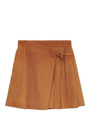 Loewe LOEWE Suede Mini Skirt Multicolor