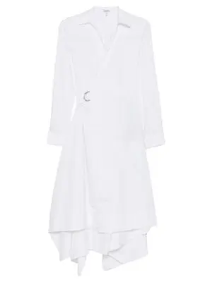 Loewe LOEWE Cotton Draped Dress Multicolor