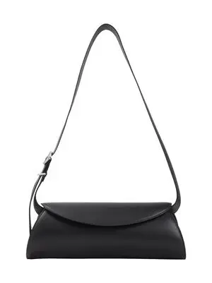JIL SANDER Cannolo Shoulder Bag - Black