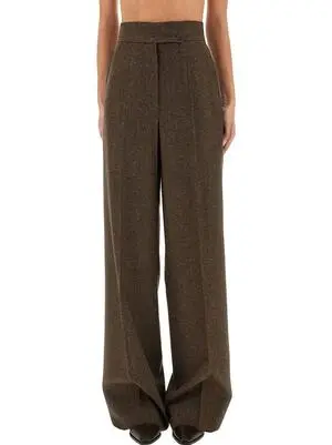 MAX MARA MAX MARA Virgin Wool Wide Leg Pants