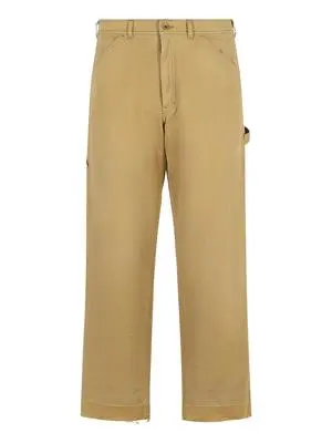 MAISON MARGIELA Beige Cotton Pants - Cream