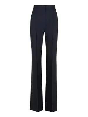 Max Mara Virgin Wool Blend Pants - Blue