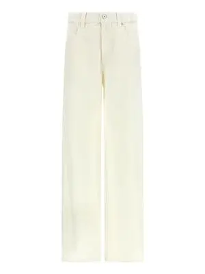Brunello Cucinelli Cotton And Linen Blend Trousers - Multicolor