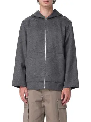 Bottega Veneta Hooded Zip-up Coat - Gray