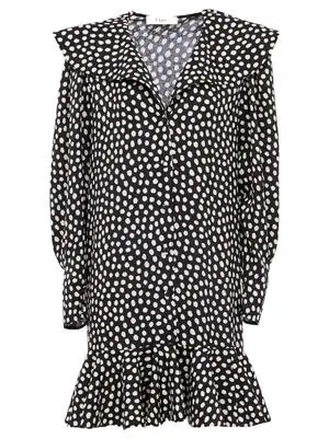 Chloé Dotted Silk Dress - Multicolor