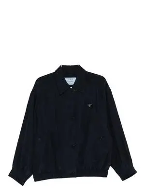 Prada Silk Blouson Jacket - Multicolor