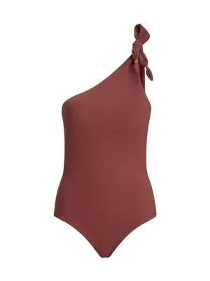 Brunello Cucinelli One-shoulder Swimsuit - Multicolor