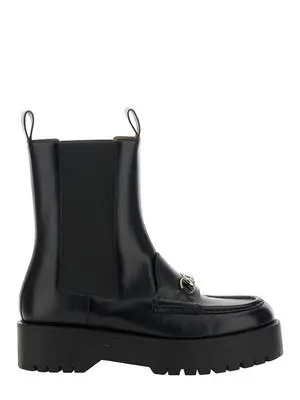 Gucci Leather Ankle Boots - Multicolor