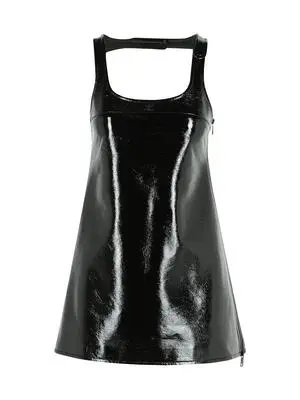 COURREGES Reedition' Dress In Cotton Blend - Black