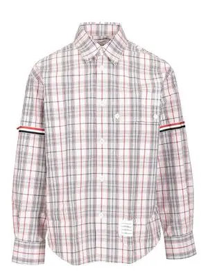 Thom Browne Oversized Cotton Poplin Shirt - Multicolor