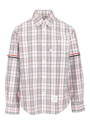 Thom Browne Oversized Cotton Poplin Shirt - Multicolor